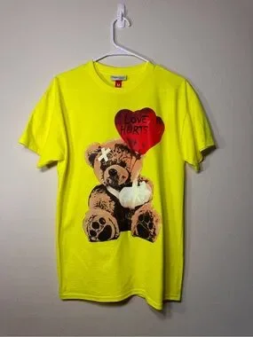 Headgear Classics | Shirts | Neon Yellow Headgear Classics Love Hurts ...